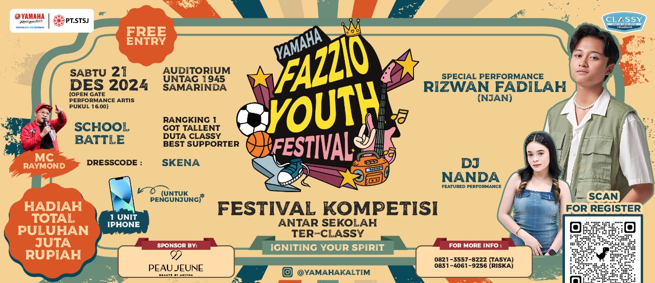 Jangan Lewatkan!! Grand Final Yamaha Fazzio Youth Festival 2024 ...