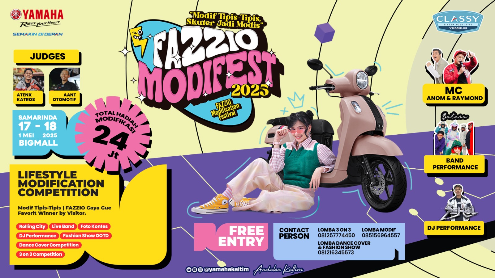 Fazzio Modifest 2025, Hadir Pertama di Kota Samarinda ,dari 6 kota yang ...